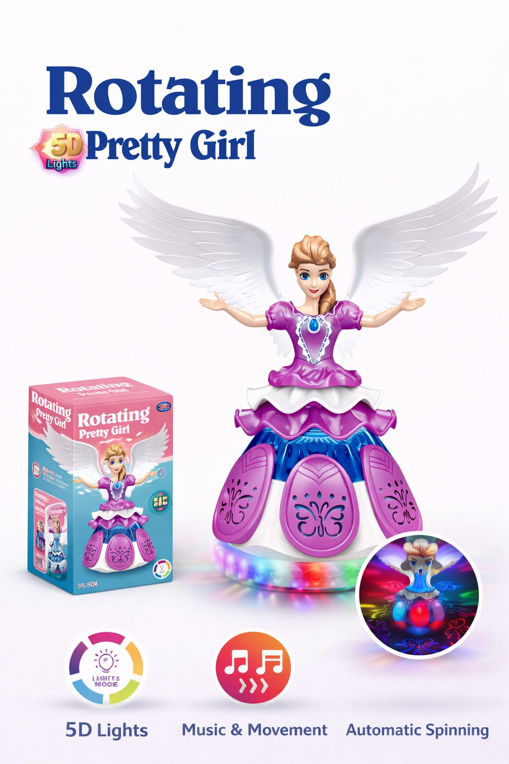 Rotating Pretty B/O Doll - NR617-113 – TodsNTeens