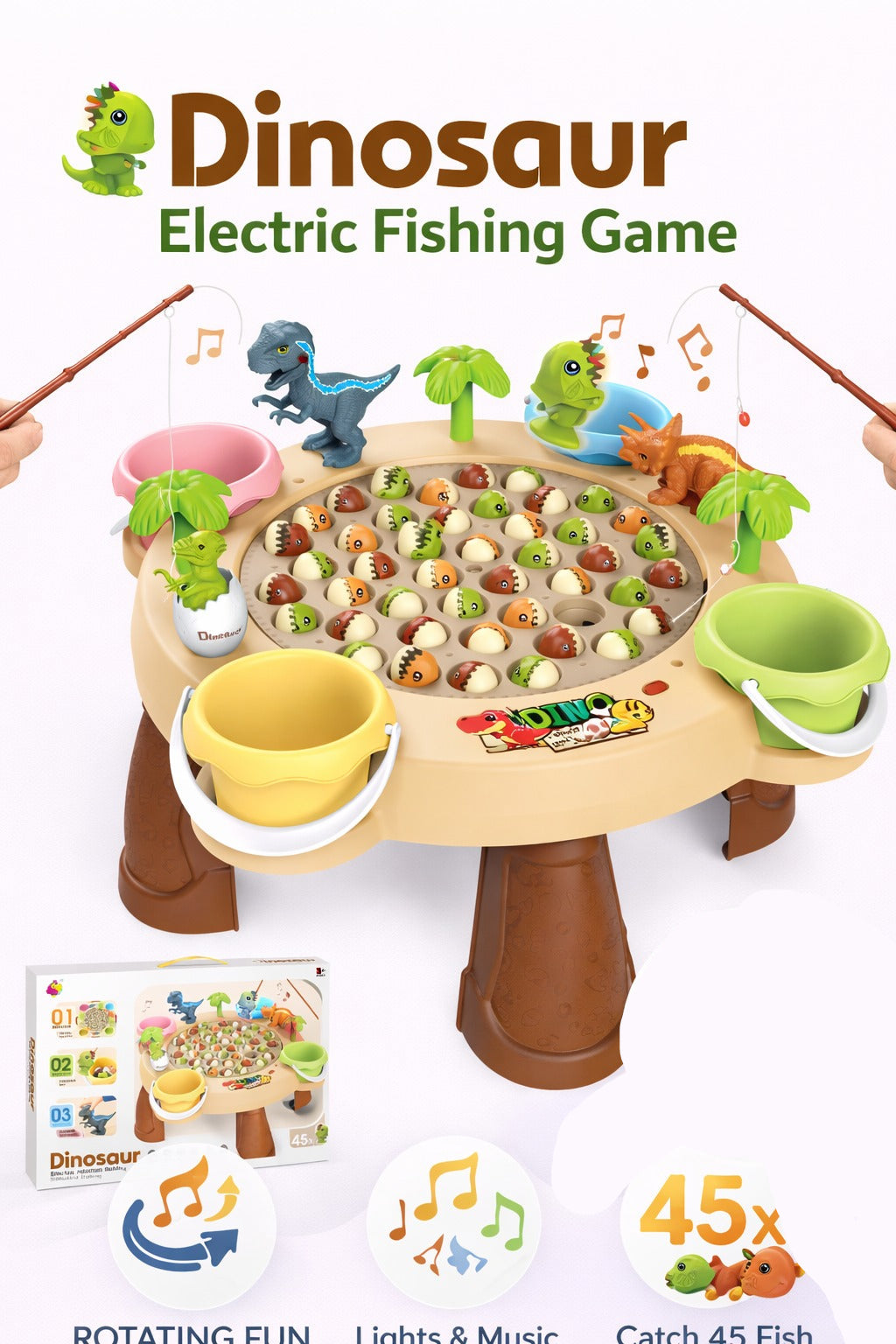 Dinosaur 2-in-1 Fishing Game - 7737B – TodsNTeens